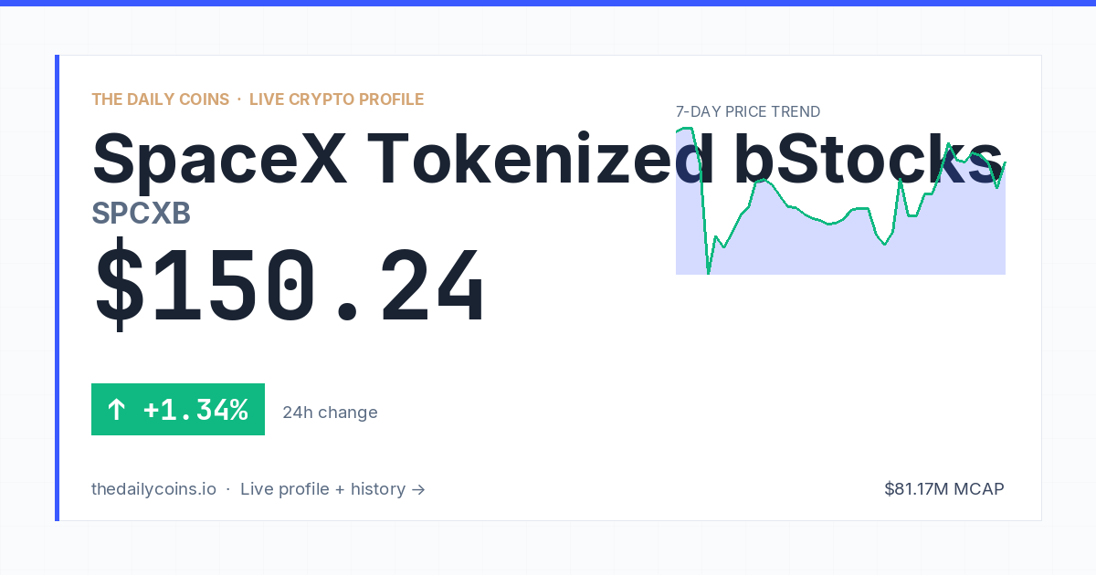 Spacex Tokenized Bstocks Spcxb Price Prediction 2026